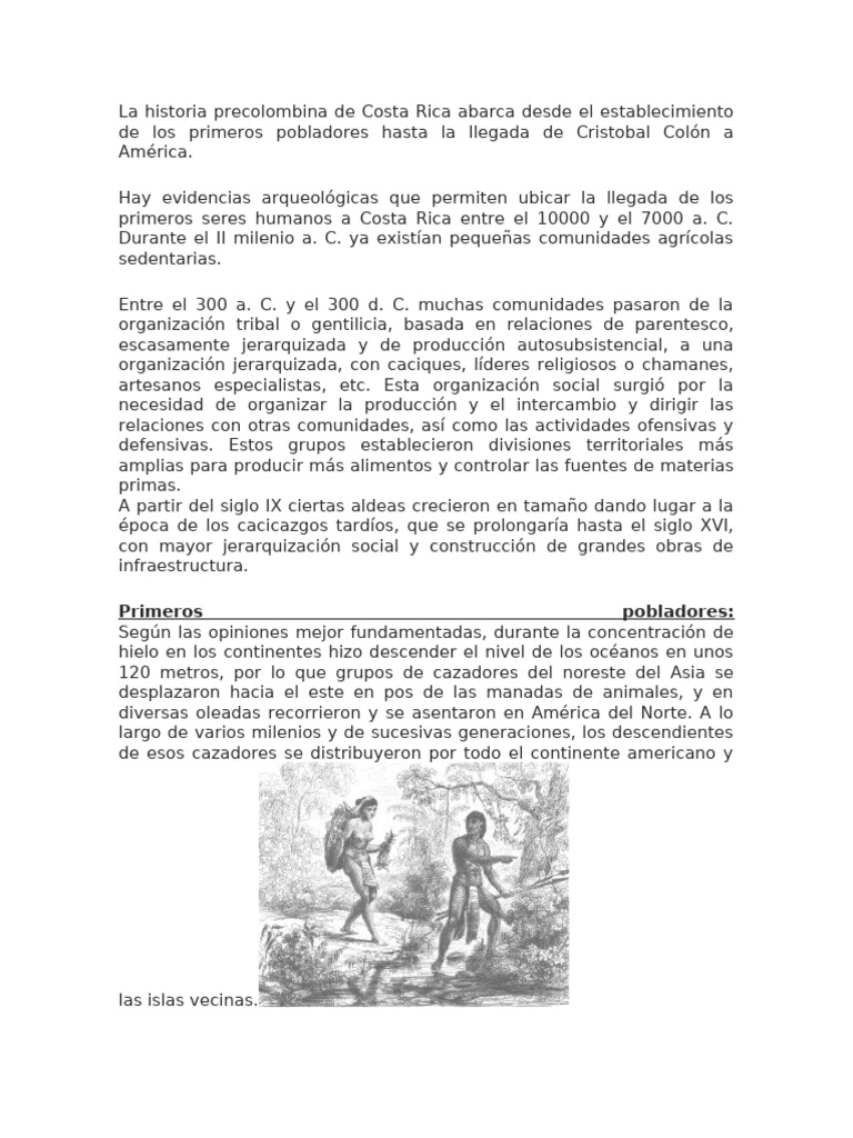 Historia Precolombina de Costa Rica | PDF | Agricultura