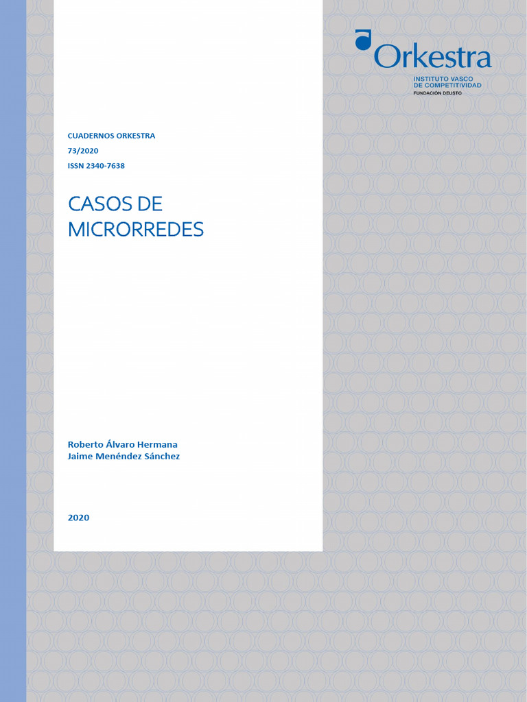 Casos de Microredes | PDF | Energía renovable | Ingenieria Eléctrica