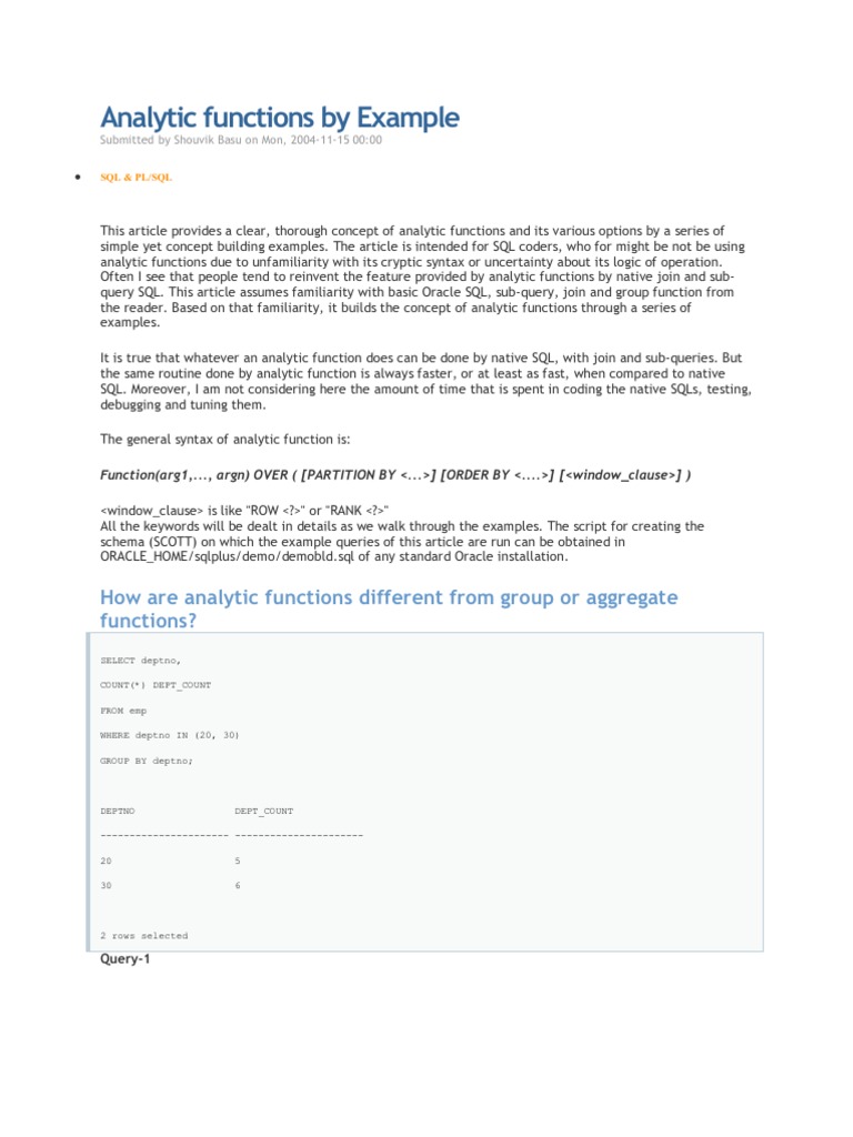Analytic Functions by Example | PDF
