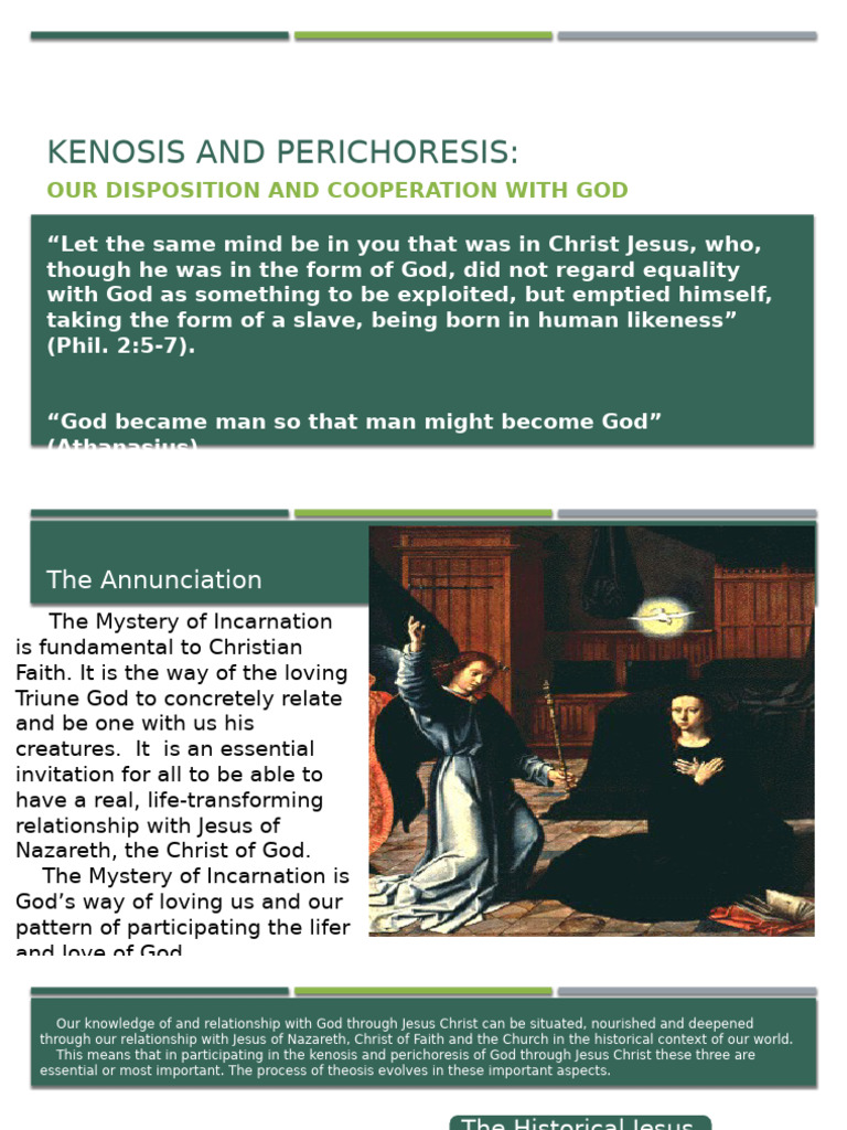 OUR THEOSIS - KENOSIS and PERICHORESIS | PDF | Trinity | God The Father