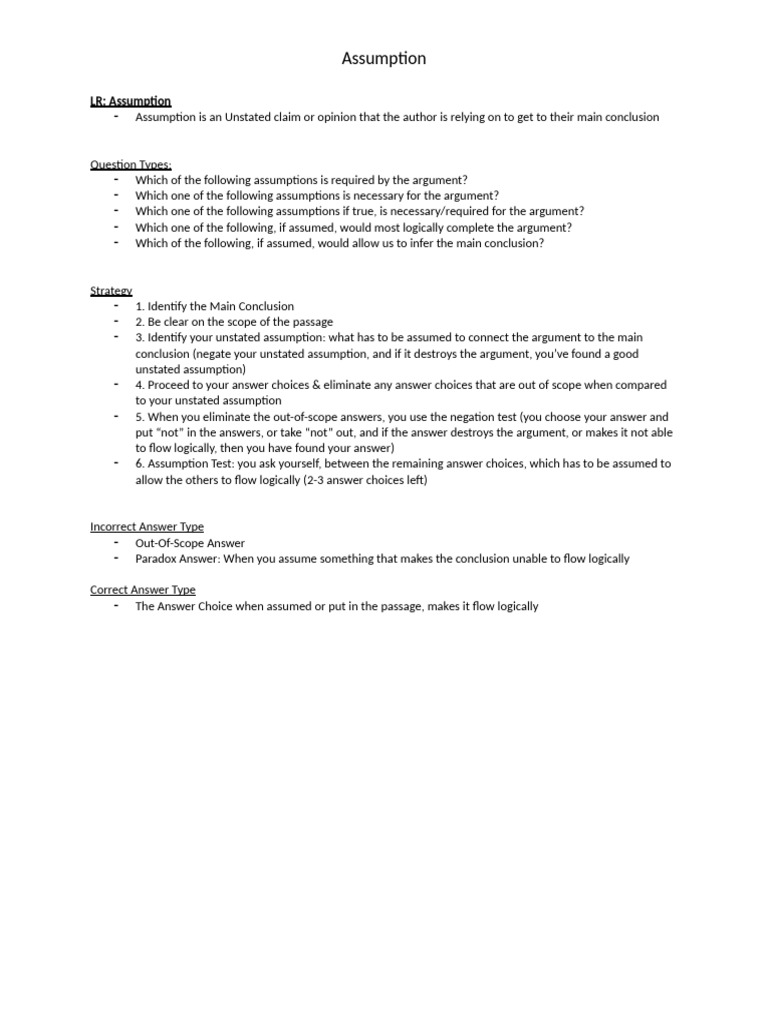 3 - Assumption | PDF