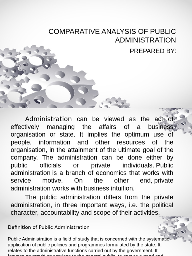 Private vs Public Administration Explained | PDF | Public ...