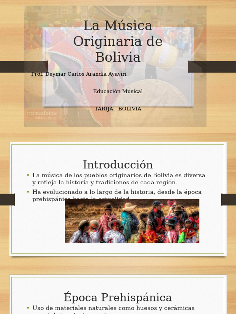 Evolución de la Música Originaria en Bolivia | PDF | Bolivia ...