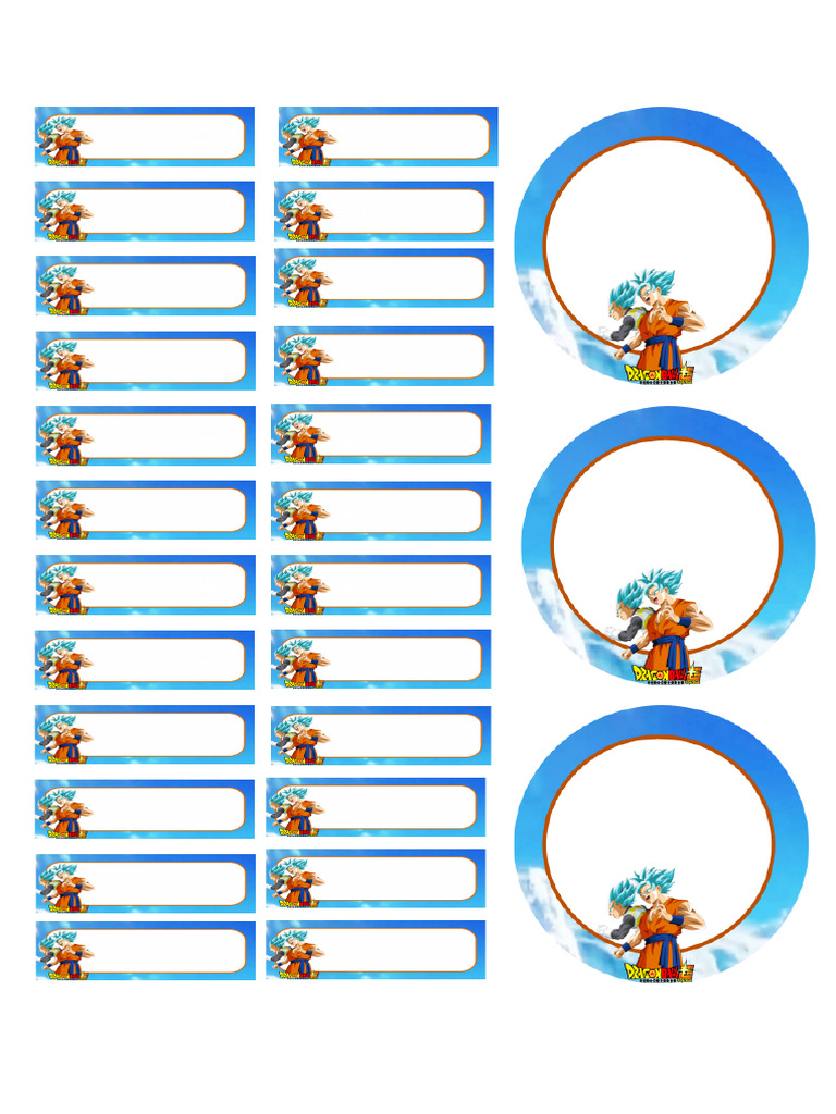 etiquetas personagem Goku | PDF