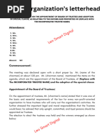Society Resolution for New Institute | PDF | Finance & Money Management