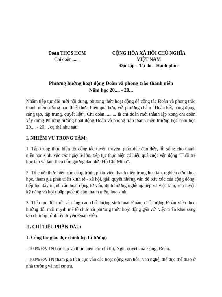 Phuong Huong Cong Tac Doan 2 | PDF