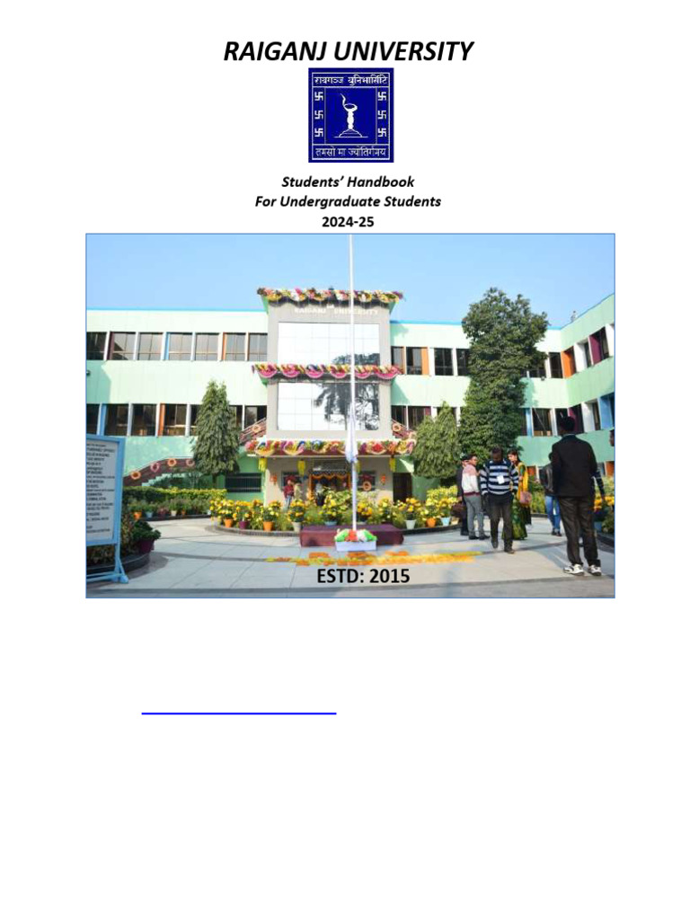 Student Handbook 2024 Final | PDF | Bachelor Of Science