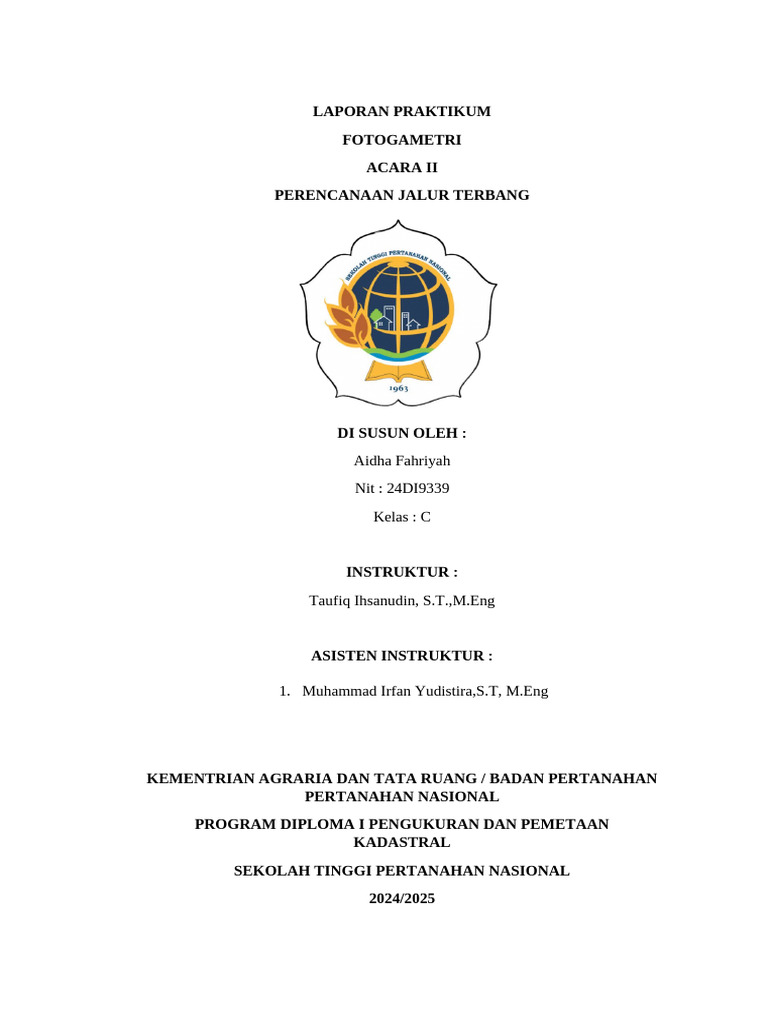 Laporan Praktikum Perencanaan Jalur Terbang Acara 2 | PDF