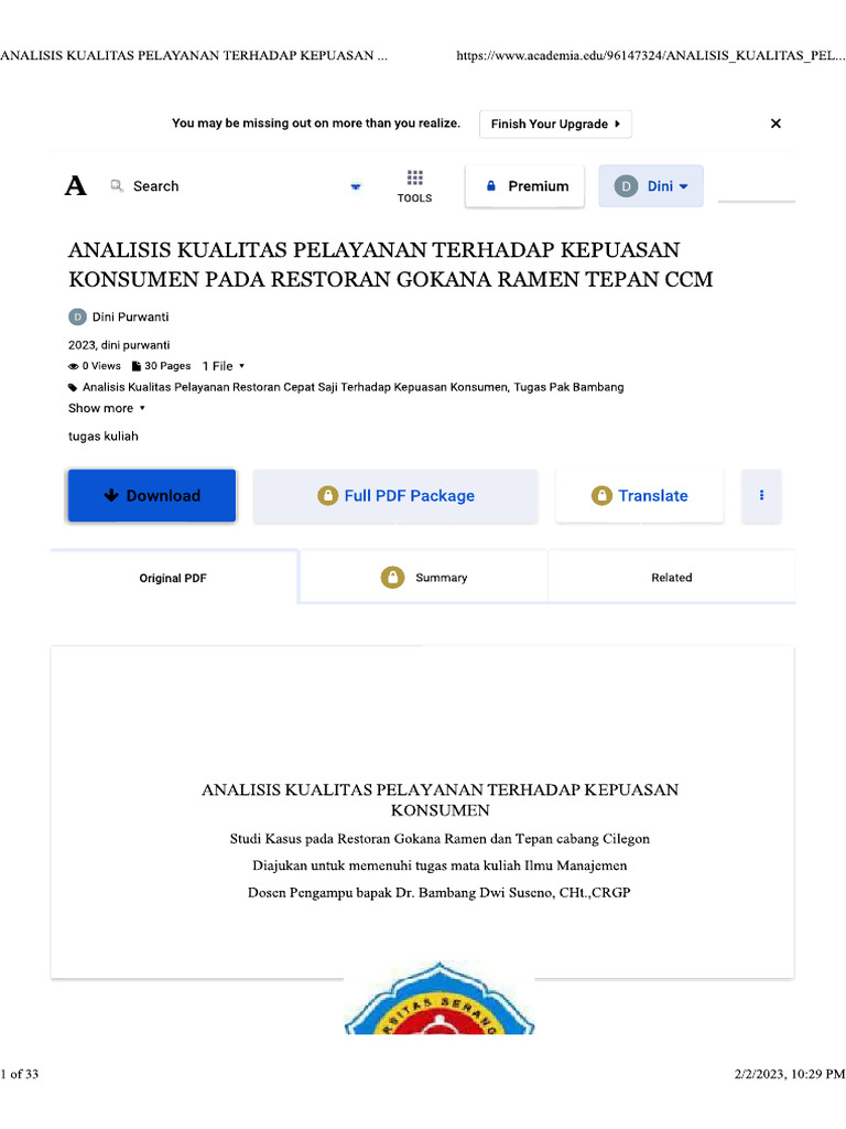 Tugas Studi Kasus Mata Kuliah Ilmu Manajemen | PDF