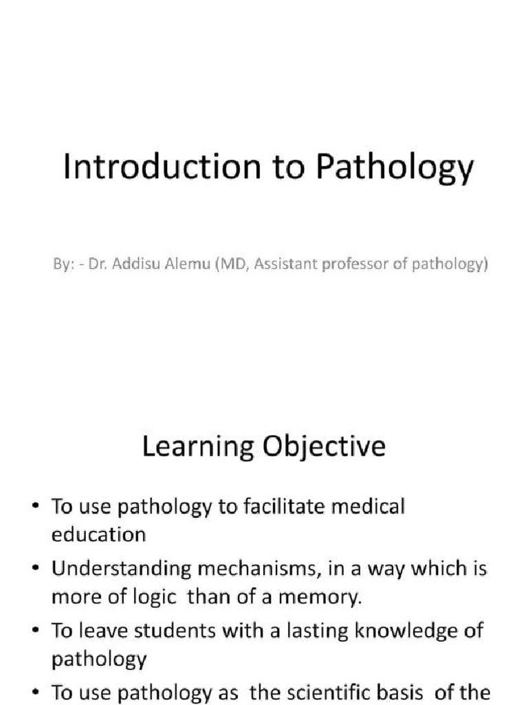Introduction of Pathology | PDF