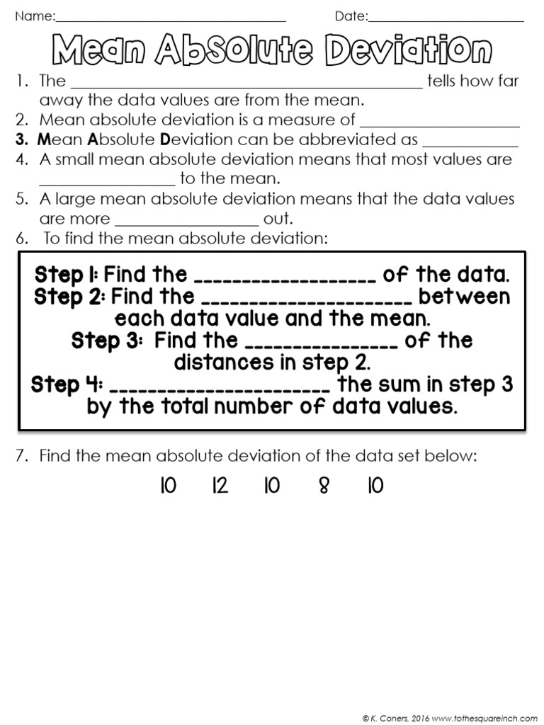 MAD notes and practice | PDF