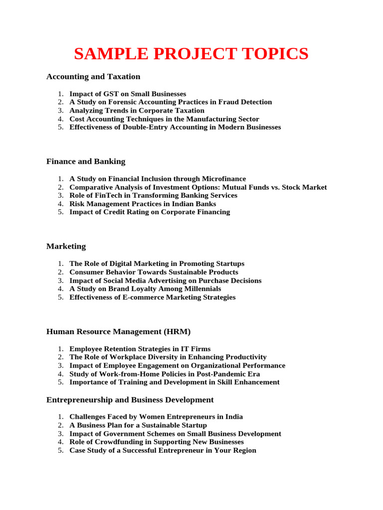 Sample Topics | PDF