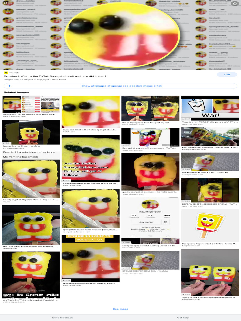 spongebob popsicle meme tiktok - Google Search | PDF | Social Media ...