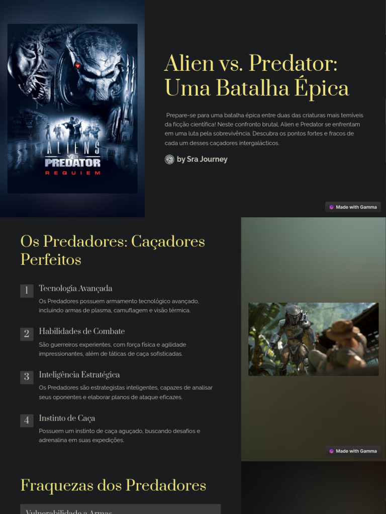 Alien vs Predator Uma Batalha Epica | PDF