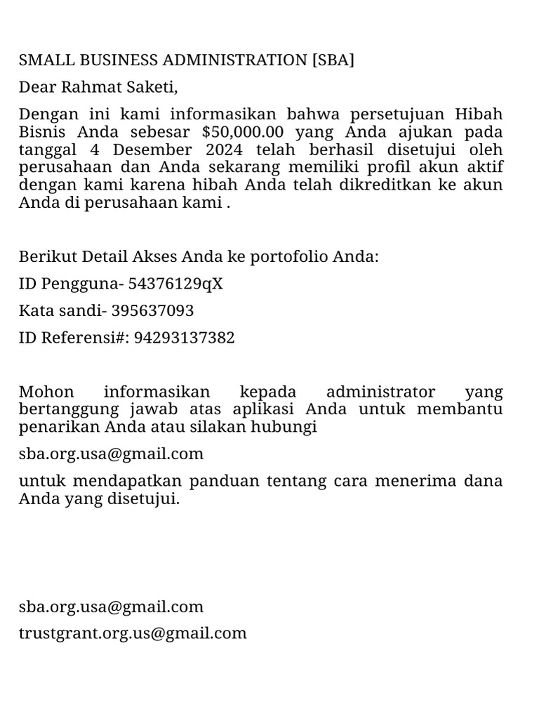 Grant Approval | PDF