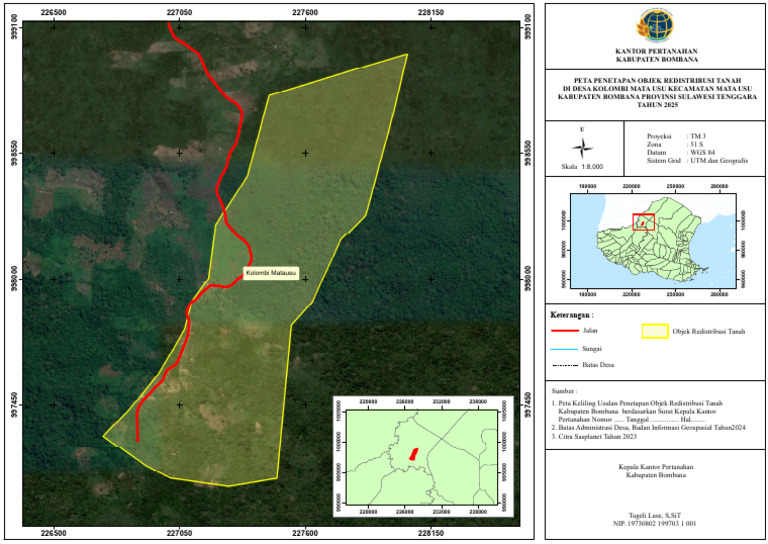 Peta Keliling Penetapan Tora Kolombi Mata Usu | PDF