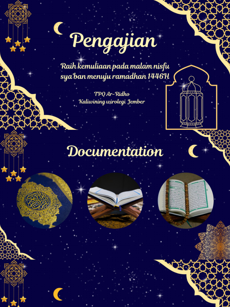 Navy Gold Elegant Islamic Group Project Presentation - 20250212 ...