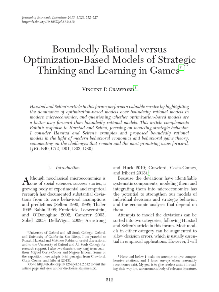 crawford-2013-boundedly-rational-versus-optimization-based-models-of-strategic-thinking-and ...