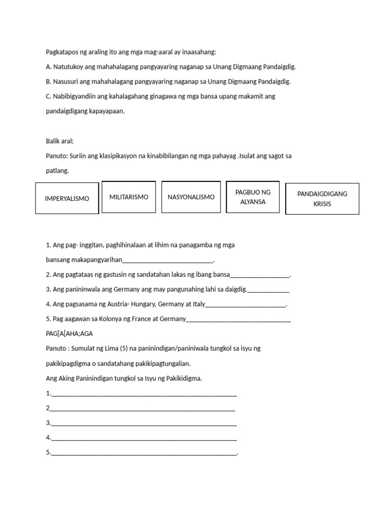 Plan Ing WW1 | PDF
