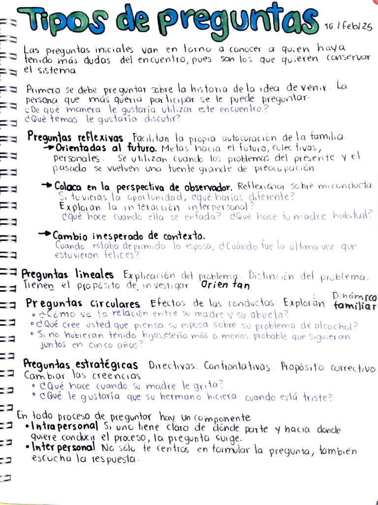 Tipos de Preguntas | PDF