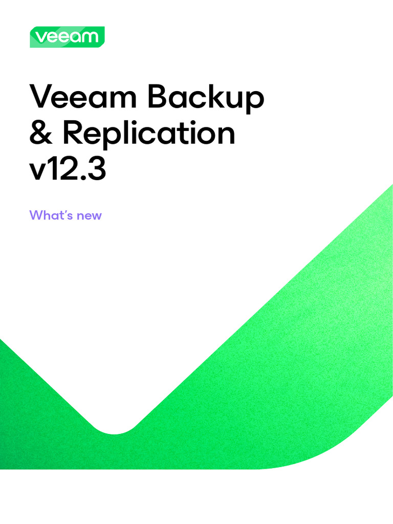 Veeam Backup 12 3 Whats New | PDF | Backup | Hyper V