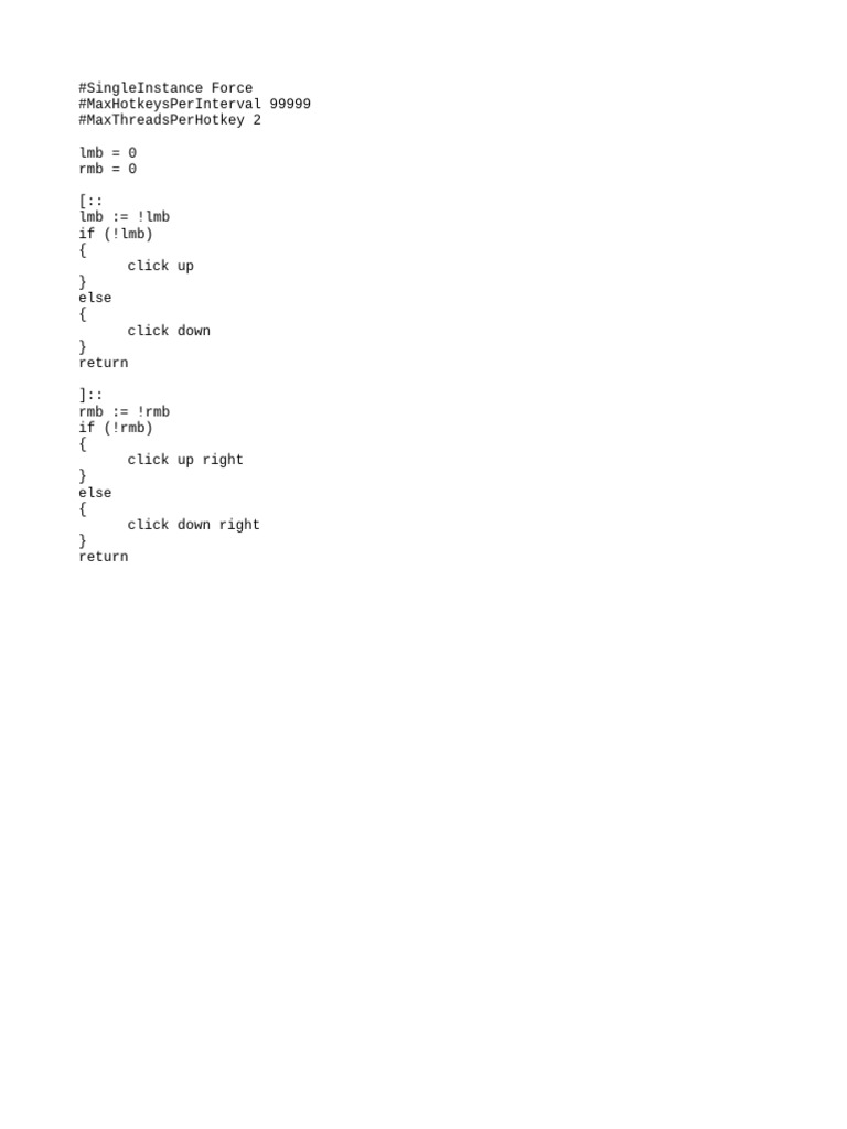 [ to Hold LMB, ] to Hold RMB | PDF
