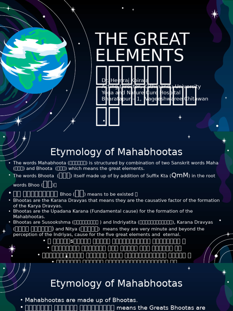 Understanding Mahabhootas and Panchikarana | PDF | Atmosphere | Planets