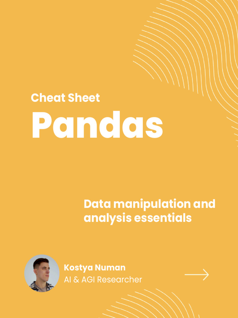 Pandas Cheatsheet 1737475033 | PDF | Software Engineering | Computer Programming