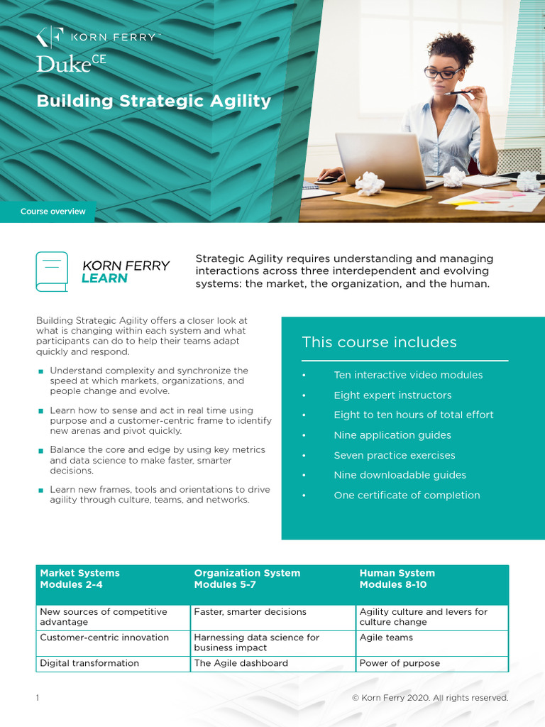 Strategic Agility Course Overview | PDF | Agile Software Development ...