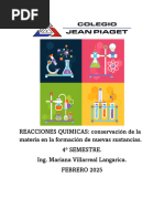 Conservación de Materia en Reacciones Químicas | PDF | Química | Enlace ...