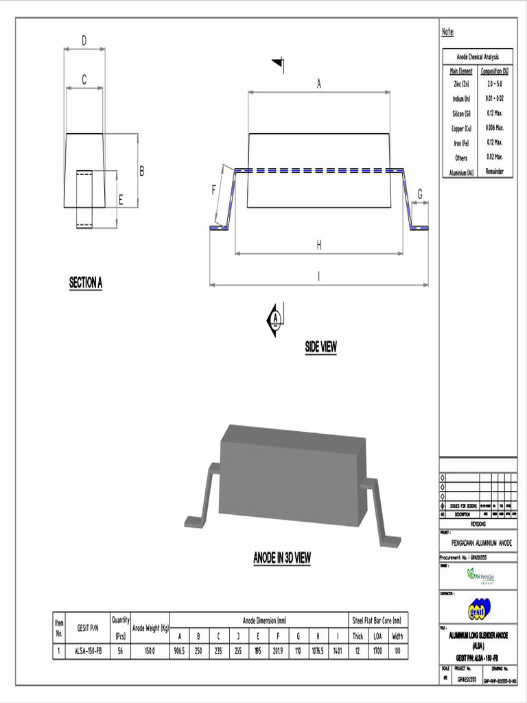 5. Drawing ALSA-150-FB For QR#201555 PETROGAS (BASIN) LTD | PDF