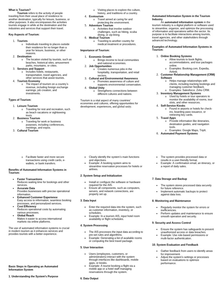 Tourism Pdf Tourism Computer Security