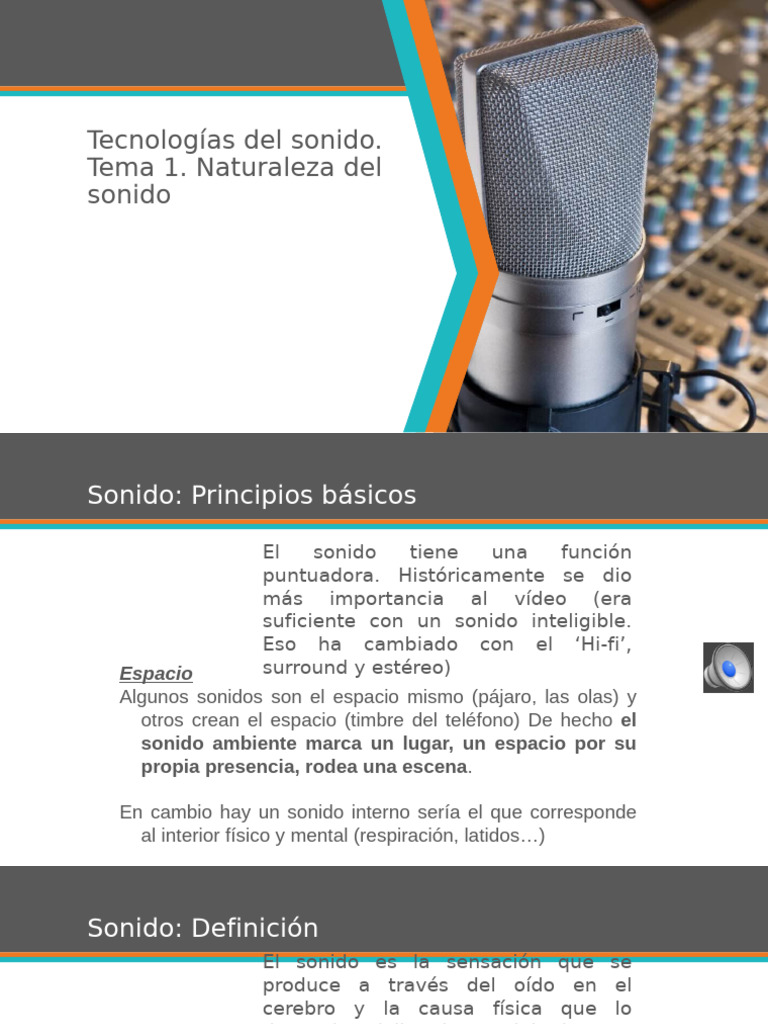 Fundamentos del Sonido | PDF | Sonido | Decibel