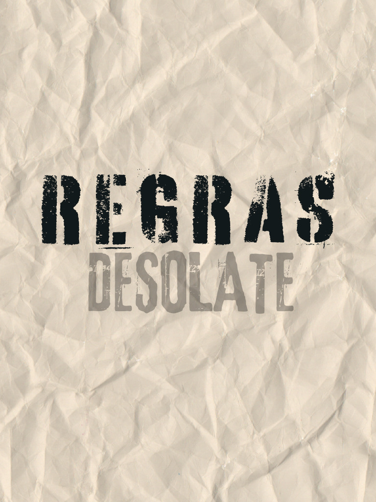 Regras Desolate | PDF | Jogos de RPG | Assédio moral/bullying