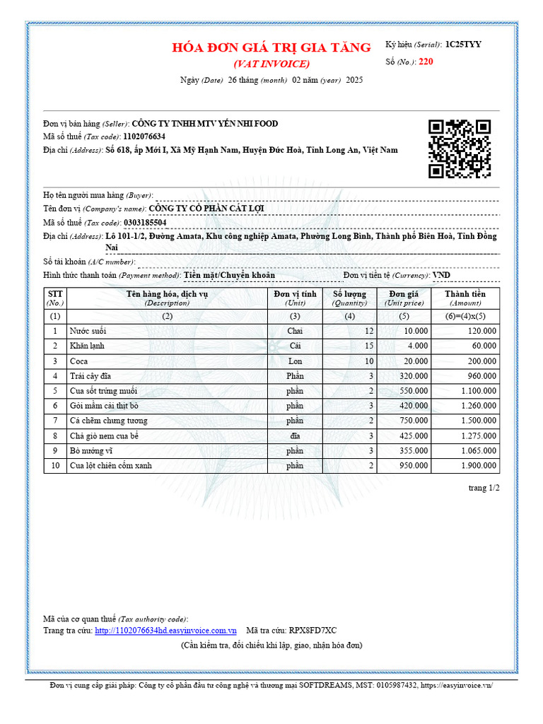 CÁT LỢI - YẾN NHI - A LONG - NHÁP | PDF