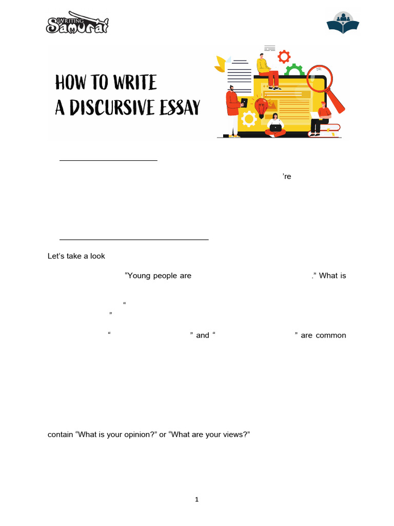 How To Write A Discursive Essay | PDF | Essays | Malala Yousafzai