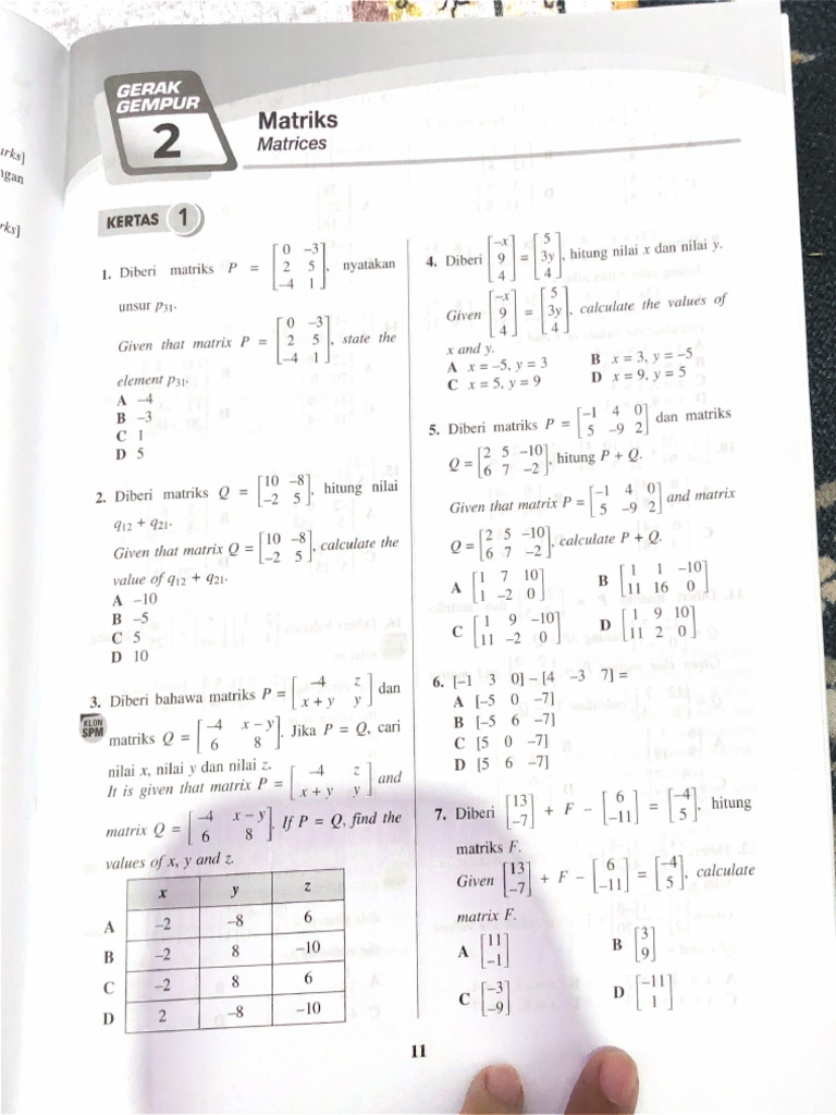 Latihan Matriks | PDF