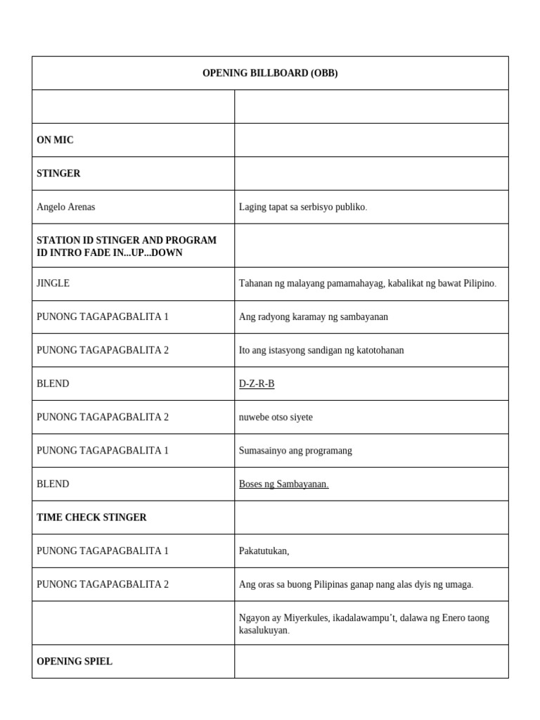 Yellow Script | PDF