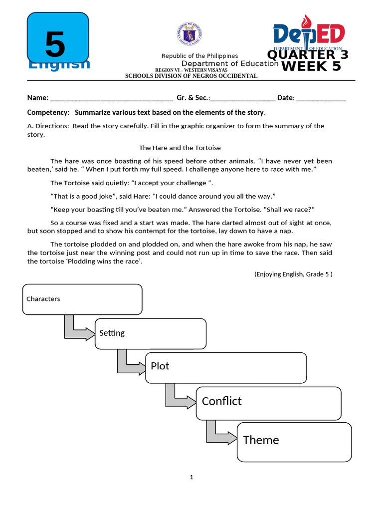 WEEK 5 - ENGLISH-GRADE 5 | PDF