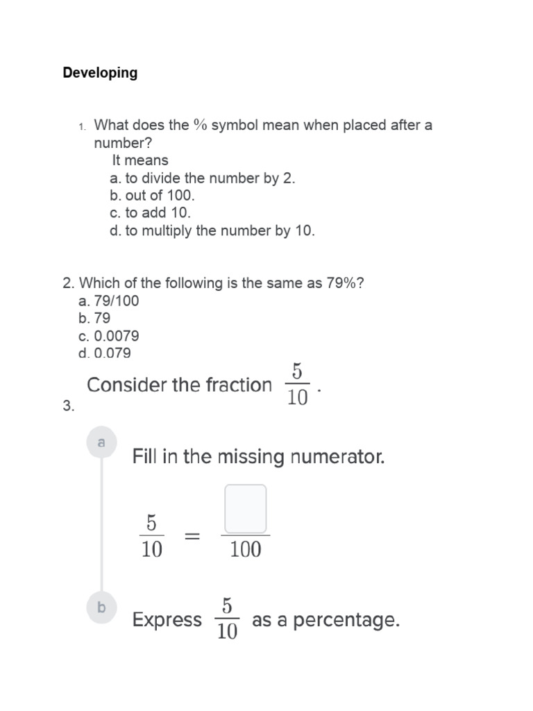 Understanding Percentages and Calculations | PDF
