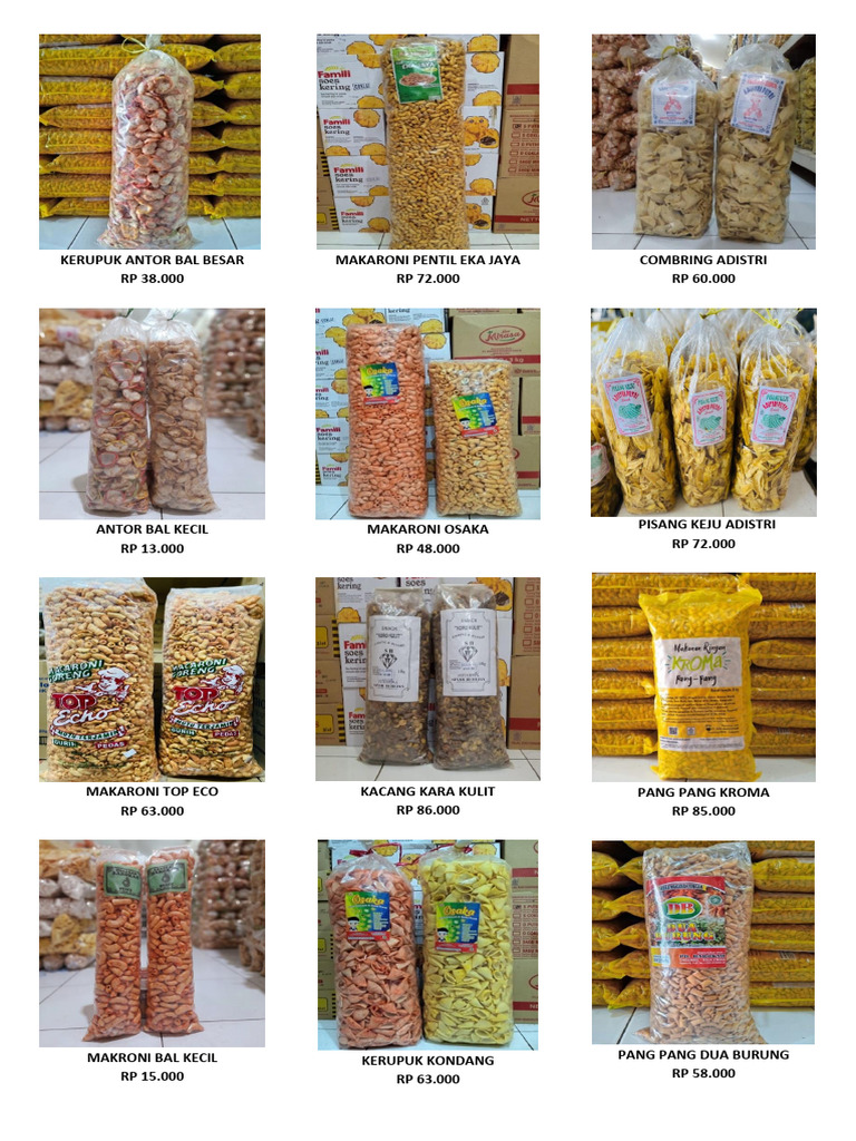 Katalog Jajan Bal Octavia Snack | PDF