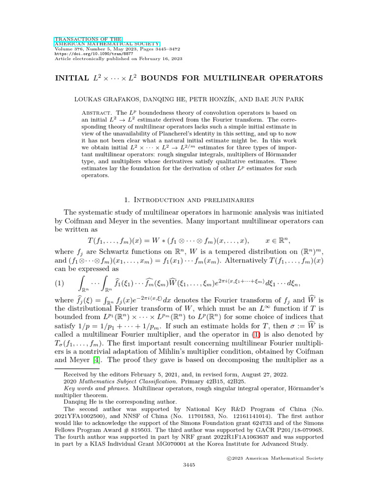 Grafakos' 2023 | PDF | Distribution (Mathematics) | Fourier Transform