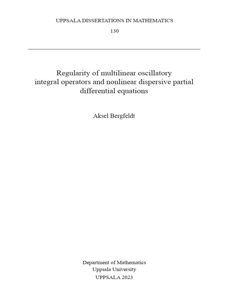 multilinear operators for nonlinear pdes | PDF | Fourier Transform | Function (Mathematics)