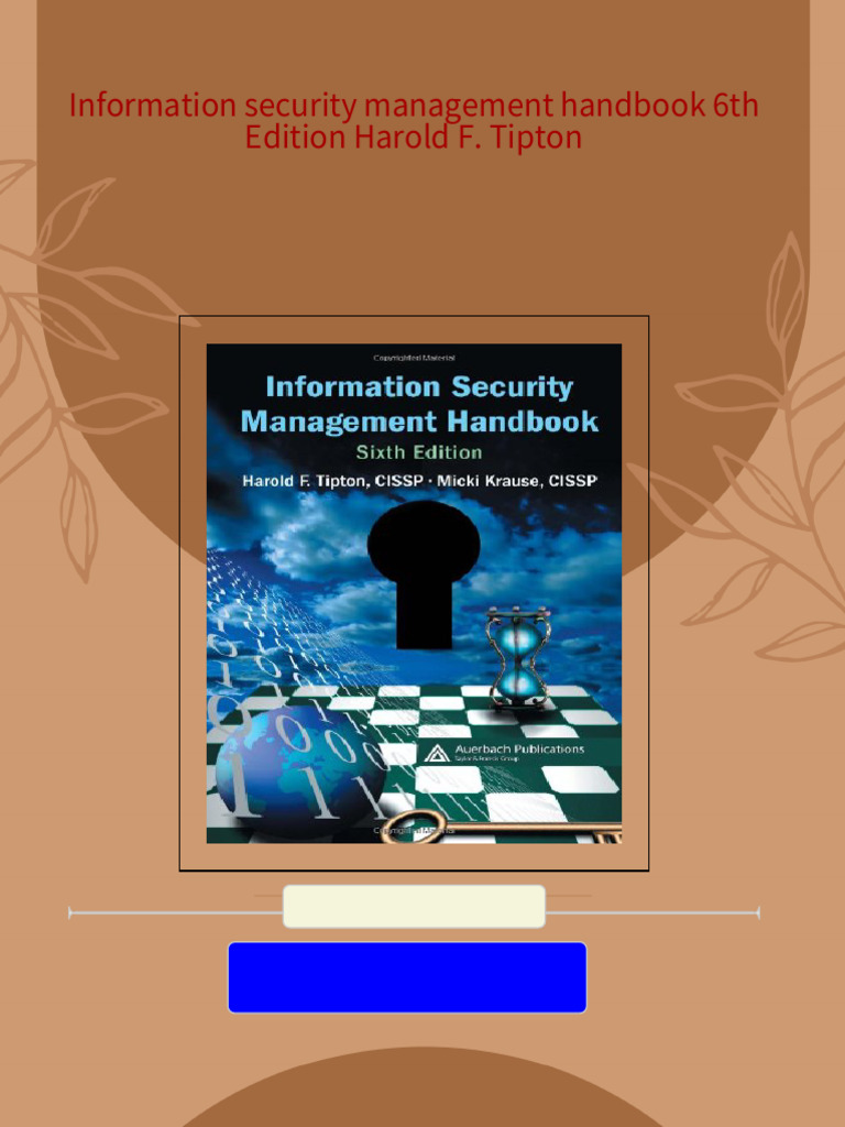 Get Information security management handbook 6th Edition Harold F ...