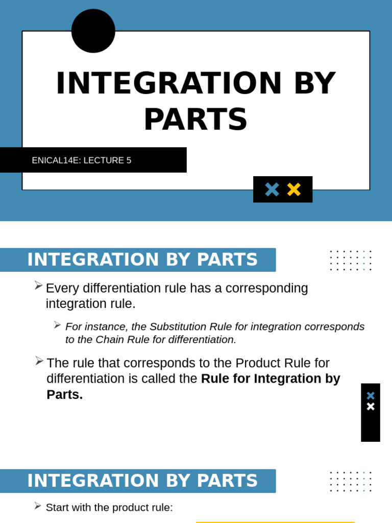 Lecture 6 Integration by Parts | PDF | Integral | Real Analysis