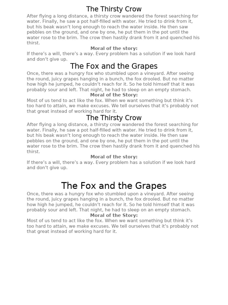 The Thirsty Crow | PDF