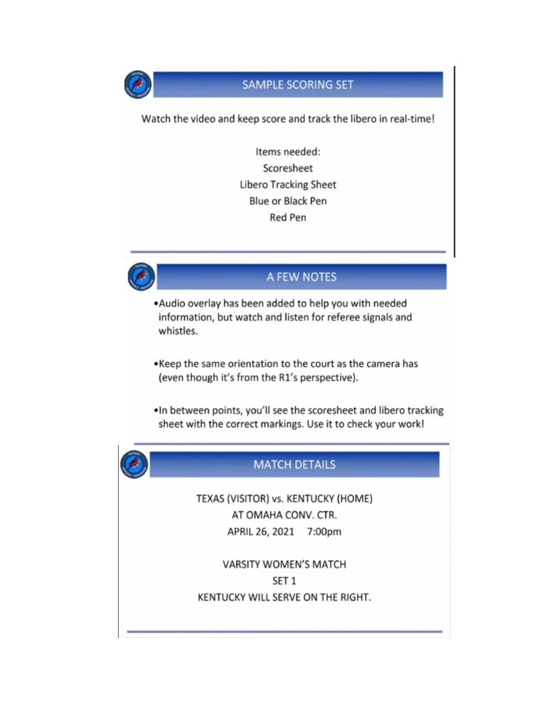 Volleyball Scoring | PDF