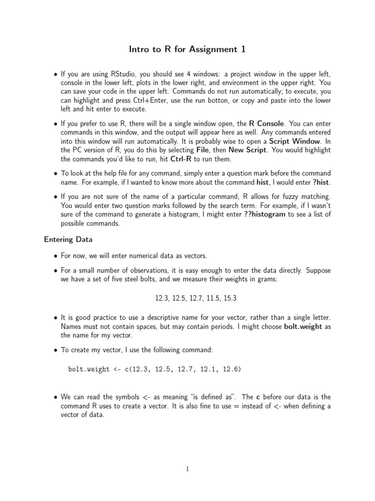 R Basics for Data Analysis and Visualization | PDF | Software | Computing