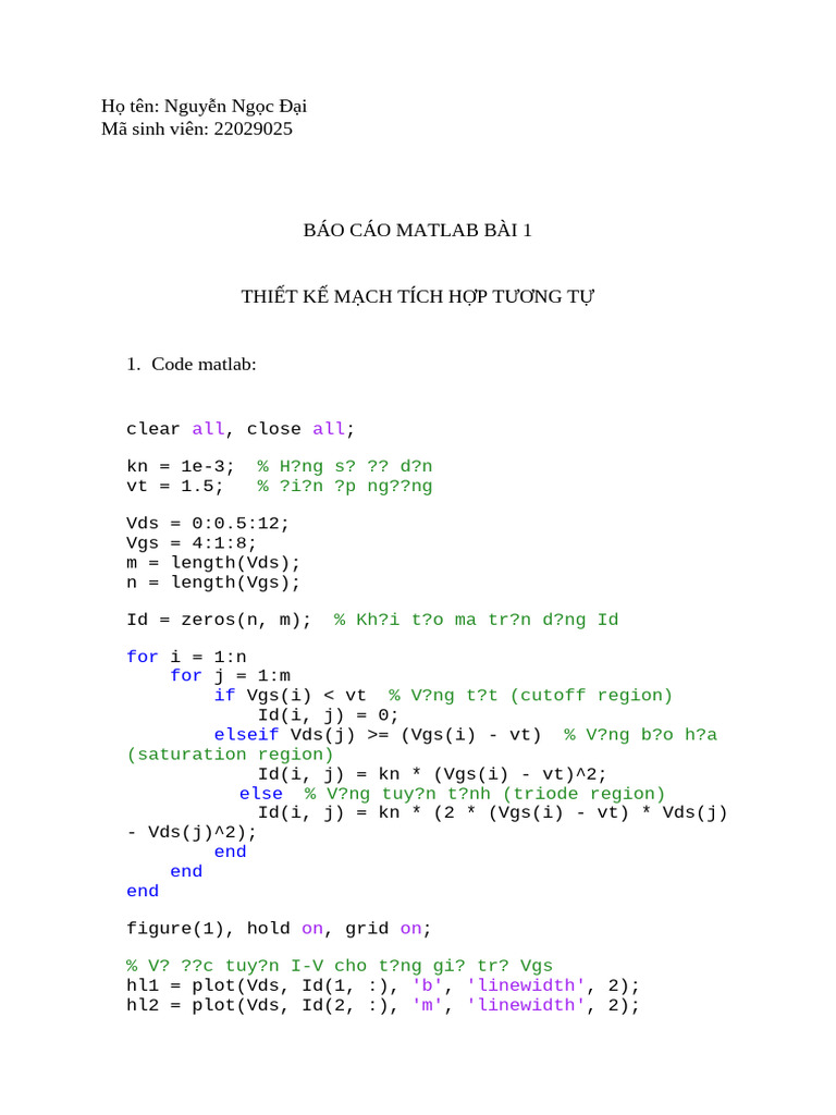 AnalogIcDesign_matlab1 | PDF