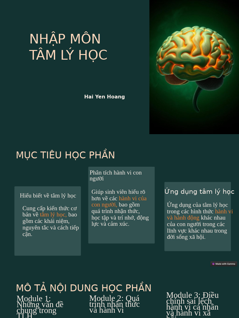 Đề cương TLH | PDF